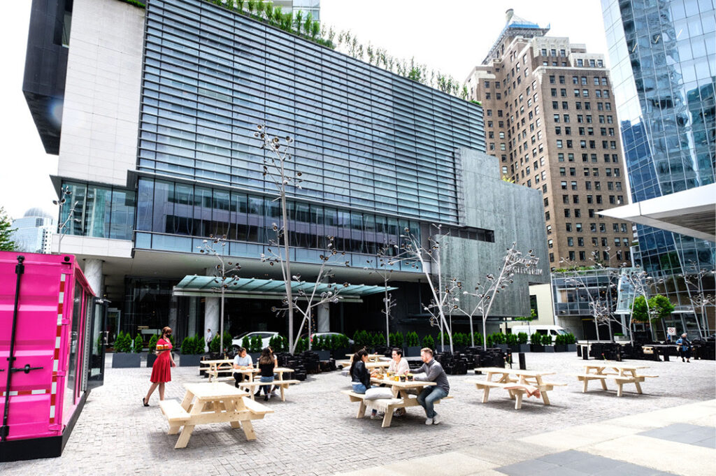 Pop-Up Plazas Give People A Place For Space - On The List